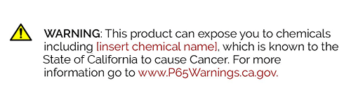 Proposition 65, New Updates